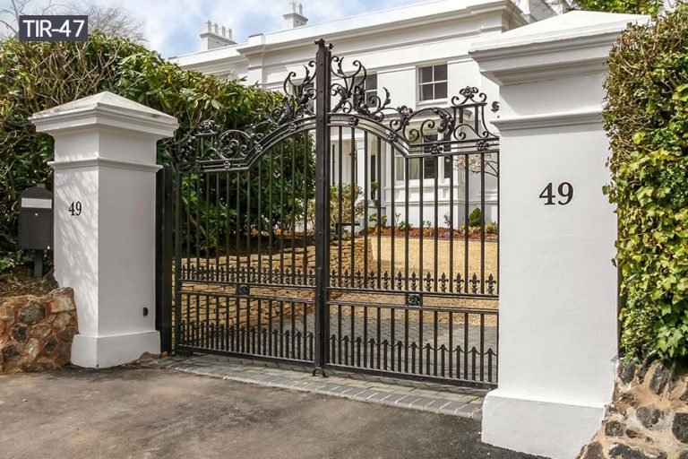 Simple wrought iron garden gate,driveway security gates for sale,custom ...